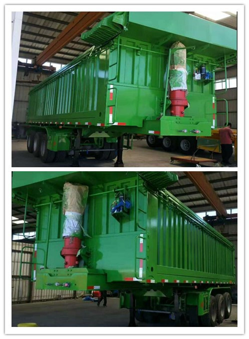 Dump Tanks Trucks And Trailers 3 Axle Tipping Rear Unloading Dump Semi ...