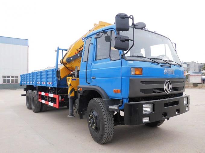 Dongfeng 10 Wheel Truck Mounted Telescopic Crane 10ton With Folded Kunckle