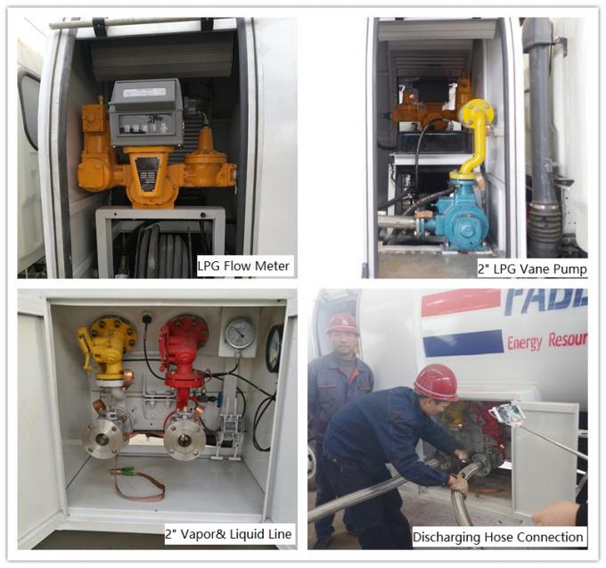 Dongfeng LPG Road Tank Truck For Elliptical Propane & Butane Bulk Transfer 2 Ton