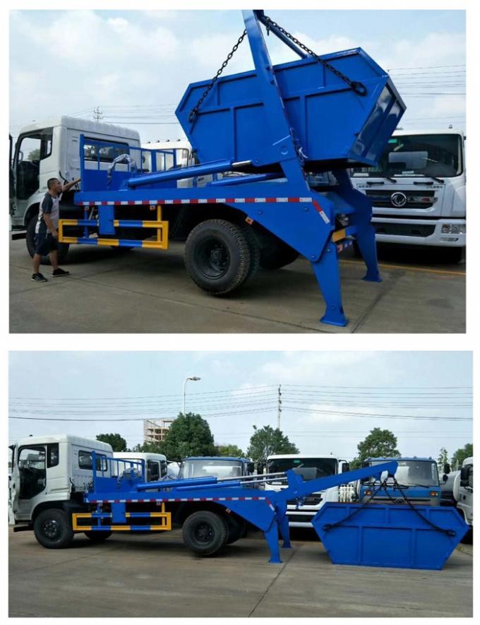 Swing Arm Garbage Waste Removal Trucks Carbon Steel Waste Transport ...