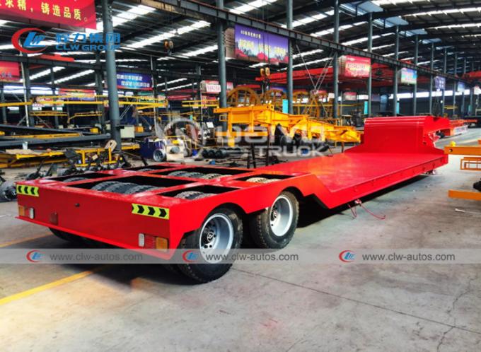 3 Lines 6 Axles Low Loader Lowboy Lowbed Semi Trailer 100T 120T For ...