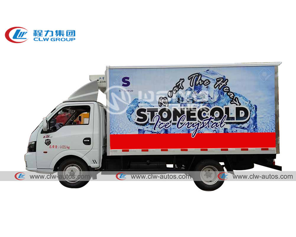 Dongfeng Refrigerated Cold Room Van Mini Truck Freezer Van Food ...