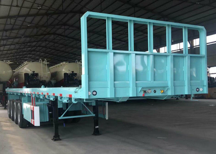 3 Axle Flatbed Tanks Trucks And Trailers 40ft Container Semi Trailer ...