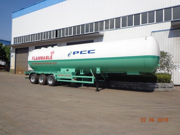 Delivery LPG Gas Tanker Truck Semi Trailer 30 Tons 3 Axle Q345R Gas ...