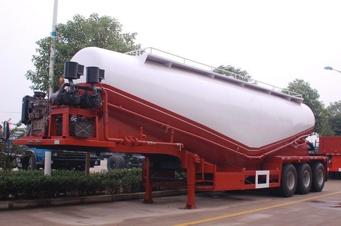 2 Axle 35cbm Cement Tanks Trucks And Trailers For Dry Powder Flour ...
