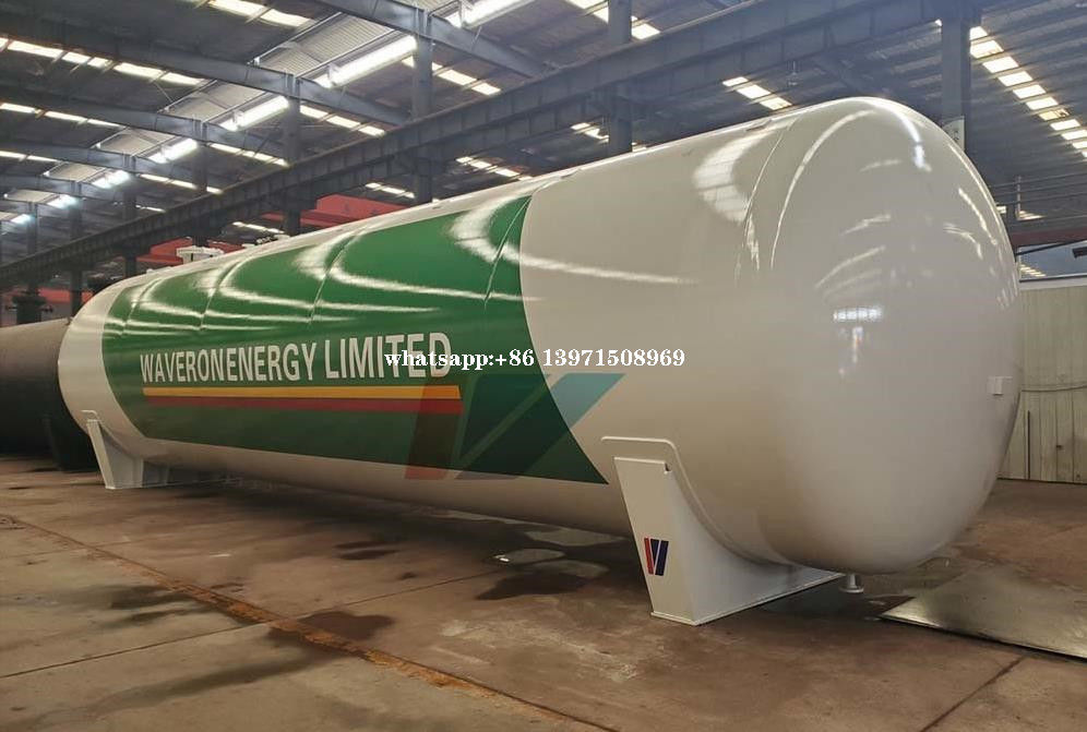 50 Tons Liquid Propane Gas LPG Gas Storage Tank Vapor Outlet DN50 With ...