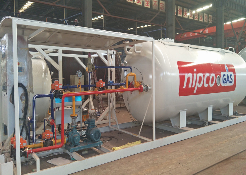 Large Capacity Mobile Lpg Filling Station , 10 Tons Bulk Propane ...